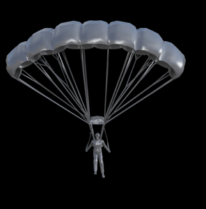 Gifs animés parachutistes